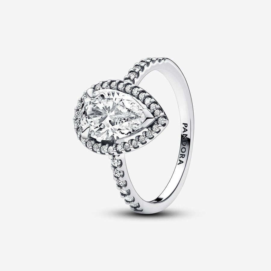 PANDORA Sparkling Pear Halo Ring – Lotte Duty Free Guam Pay and Pick-Up ...